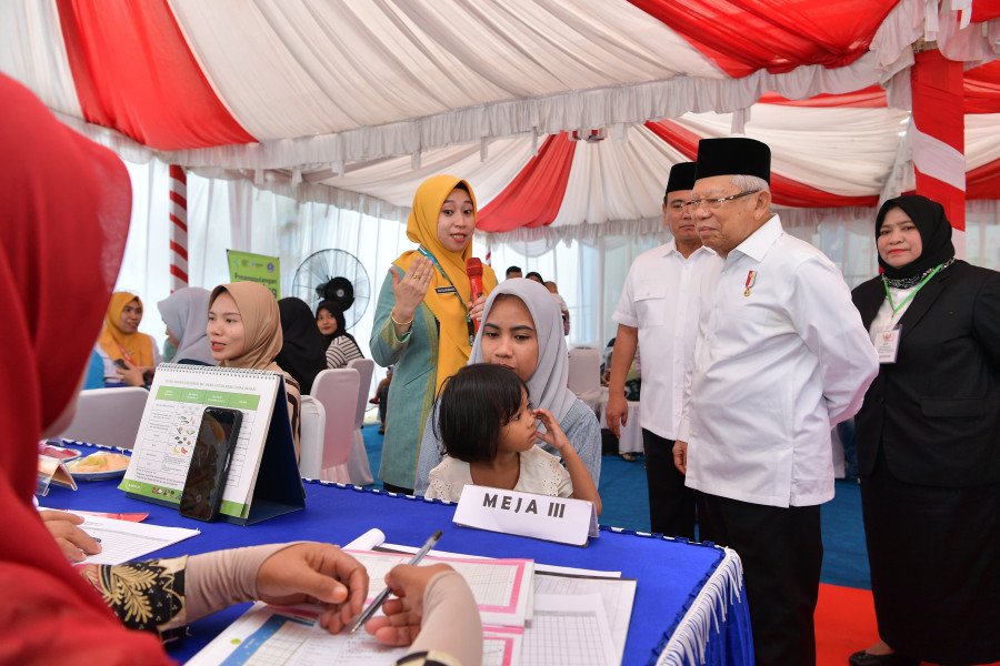Perangi Stunting di Indonesia, Wapres Tinjau Posyandu Lepo-Lepo Kendari